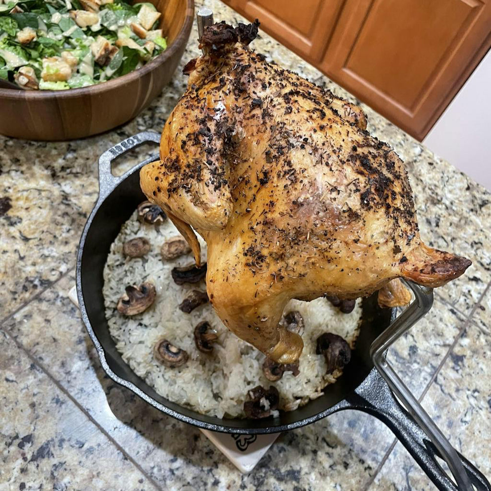 PoulTree: Chicken Roaster Gadget for Ovens and BBQs