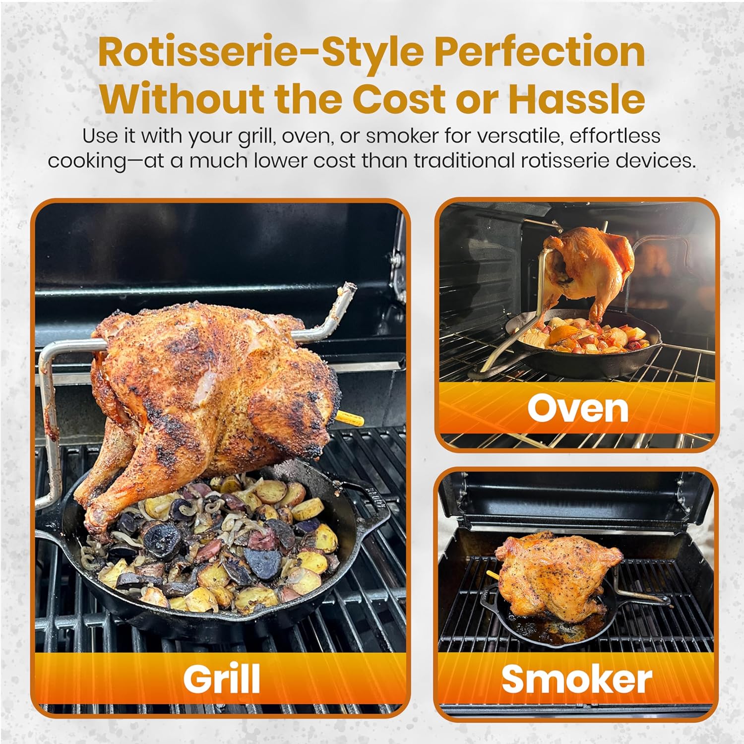 PoulTree: Chicken Roaster Gadget for Ovens and BBQs